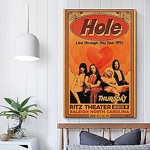 SHOKHI Hole 1995 Tour Poster Rock Band Poster Retro Poster Poster Decorative Painting Canvas Wall Posters and Art Picture Print Modern Family Bedroom Decor Posters 12x18inch(30x45cm)