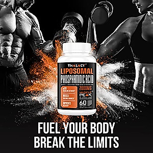Thalacy 2000mg Liposomal Phosphatidic Acid Muscle Builder (PA), High Absorption Muscle Building Supplements for Men & Women | Muscle Gainer, mTOR Protein Synthesis & Lean Muscle, Strength, 10 Pack