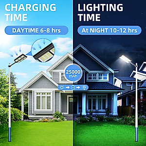 1200W Solar Street Lights Outdoor Waterproof with Remote Control, 1170 LEDS 6500K Solar Parking Lot Lights Dusk to Dawn, Waterproof IP65 Solar Street Light with Motion Sensor for Yard, Garage PACK