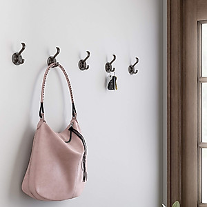 Franklin Brass Coat and Hat Hook with Round Base, Venetian Bronze