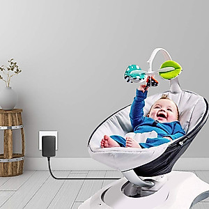 HKY AC Adapter Power Cord Compatible with 12V mamaRoo 4 Infant Seat, 2015 mamaRoo Infant Seat, rockaRoo Baby Swing, OH-1048B1203000U / OH-1048B1203000-U Replacement Charger