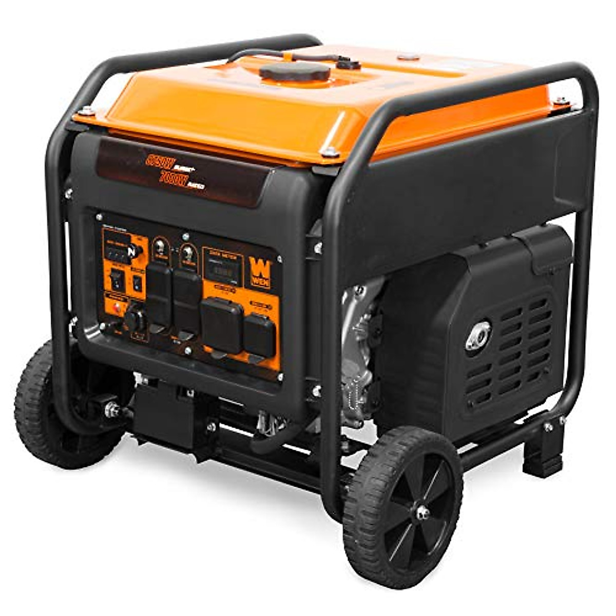 WEN GN875i RV/Transfer-Switch-Ready 8750-Watt Electric Start Open Frame Inverter Generator, Black