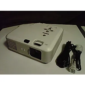 HP vp6320 Digital Multimedia DLP Projector w/DVI, VGA, USB & Speaker - 1024x768, 2000 Lumens - 30" to 270" Display! (Renewed)