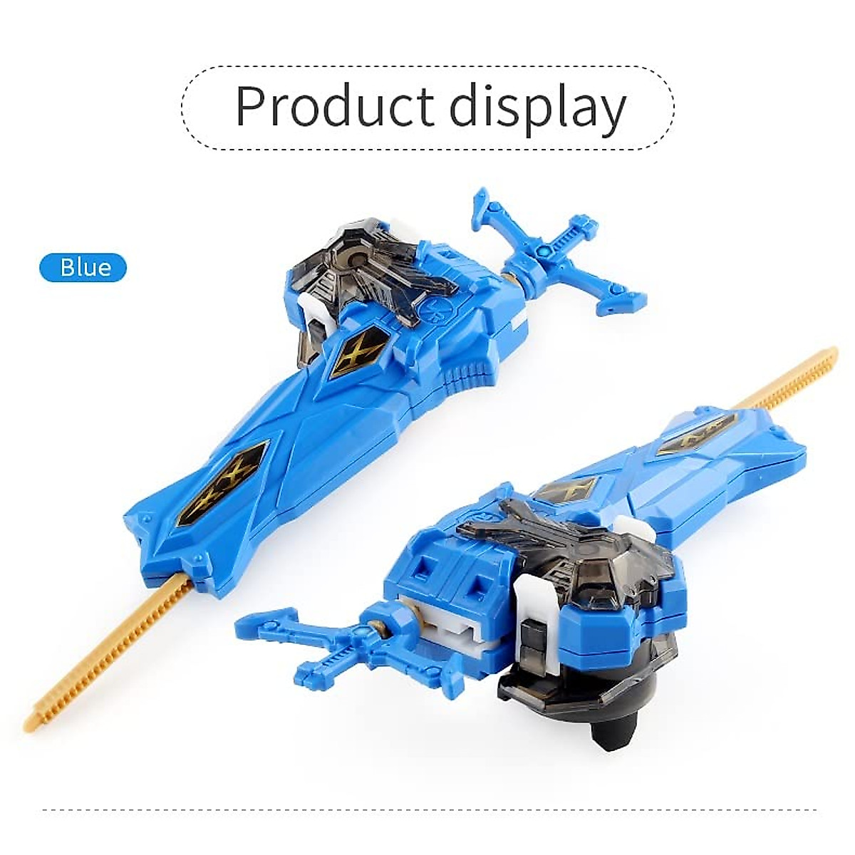 2-Piece Gyros(B-185 B-201) + 1-Piece Launcher Battle Bey Burst Set, Battling Tops, Stickers & Launchers Set, Boys Kids Birthday Party Idea 534
