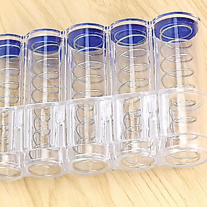 Coin Organizer,Money Boxes,Coin Holder Capsules Coin Changer Dispenser Multi Layer Stackable Large Capacity Coin Storage Tubes Coin Box for Office Bank,Coin Holders for Collectors (Clear)