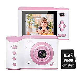 LKYBOA Child Camera - Kids Digital Cameras for Boys Girls Gifts HD Screen Video Camera for Kids Shockproof Children Selfie Toy