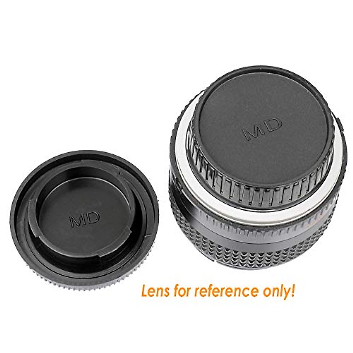 (2 Packs) Fotasy MD Lens Rear Cap, Md Body Cap, Minolta MD Lens Back Cover, Minolta MC Lens Cap, Minolta Rokkor Body Cap, Lens Cover Body Cap fits Minolta Rokkor MD MC Mount Camera Lense, MD_2