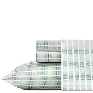 Tommy Bahama - Queen Sheets, Cotton Percale Bedding Set, Crisp & Cool, Stylish Home Decor (Off The Grid Green, Queen)