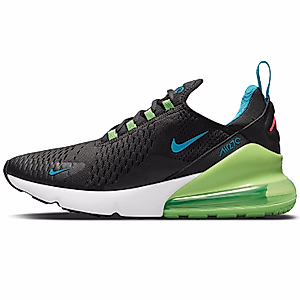 Nike Men's AIR MAX 270 Shoes, Black/Aquamarine-green Strike-white, 9.5