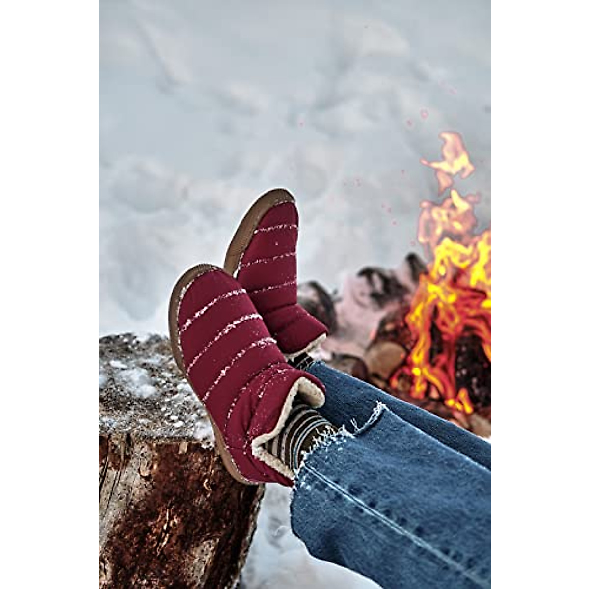 Dearfoams Women's Dara Nylon Sport Lounge Bootie Slipper, Black, Large