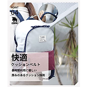 Moz ZZEI-05 Round Backpack, Backpack, Women's, Men's, Unisex, Large Capacity, Lightweight, Reflector, Black