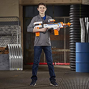 Nerf Modulus Regulator Fully Motorized Blaster, 3 Firing Modes, 2X 12-Dart Clips, 24 Nerf Elite Darts, Nerf Full Auto Blaster, Kids Outdoor Toys (Amazon Exclusive)
