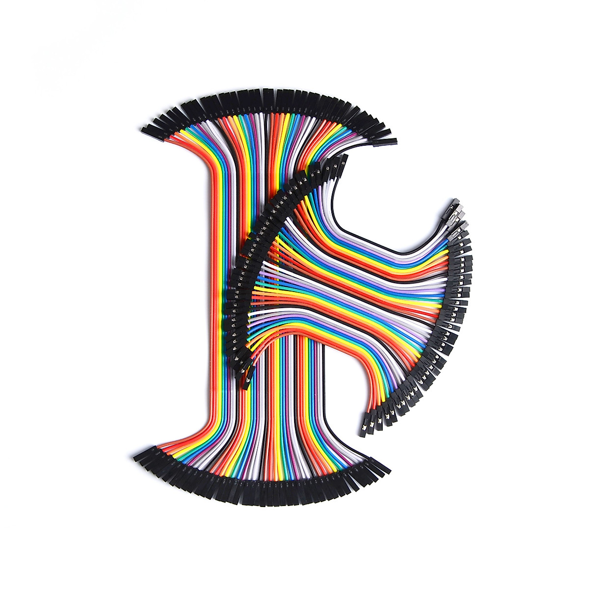 GenBasic 80 Piece Female to Female Jumper Wires (4 and 8 Inch)