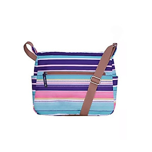 Lily Bloom Kara Coho Crossbody Hobo Bag (Spritz Stripe)