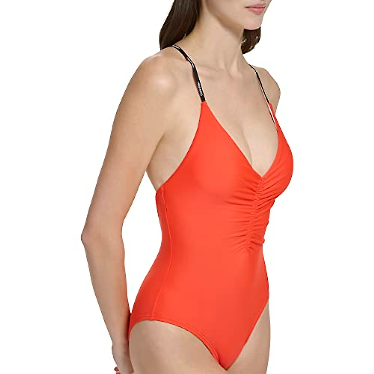 Calvin Klein Womens Lifestyle ONE Piece,Vermillion,Medium