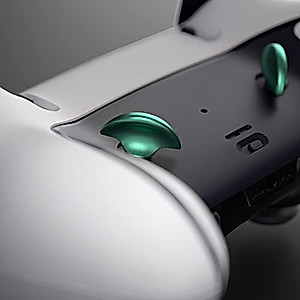 eXtremeRate Back Paddles for PS5 Edge Controller, Metallic Aqua Green Replacement Interchangeable 4PCS Metal Back Buttons for PS5 Edge Controller - Controller NOT Included