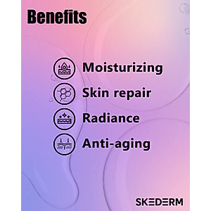 SKEDERM Korean Face Mask Snail Jelly Sheet Mask 10 Sheets Hydrating Sheet Mask Anti-Wrinkle Korean Skin Care Anti-Aging Sheets Pack Moisturizing Snail Secretion Filtrate 30,000ppm