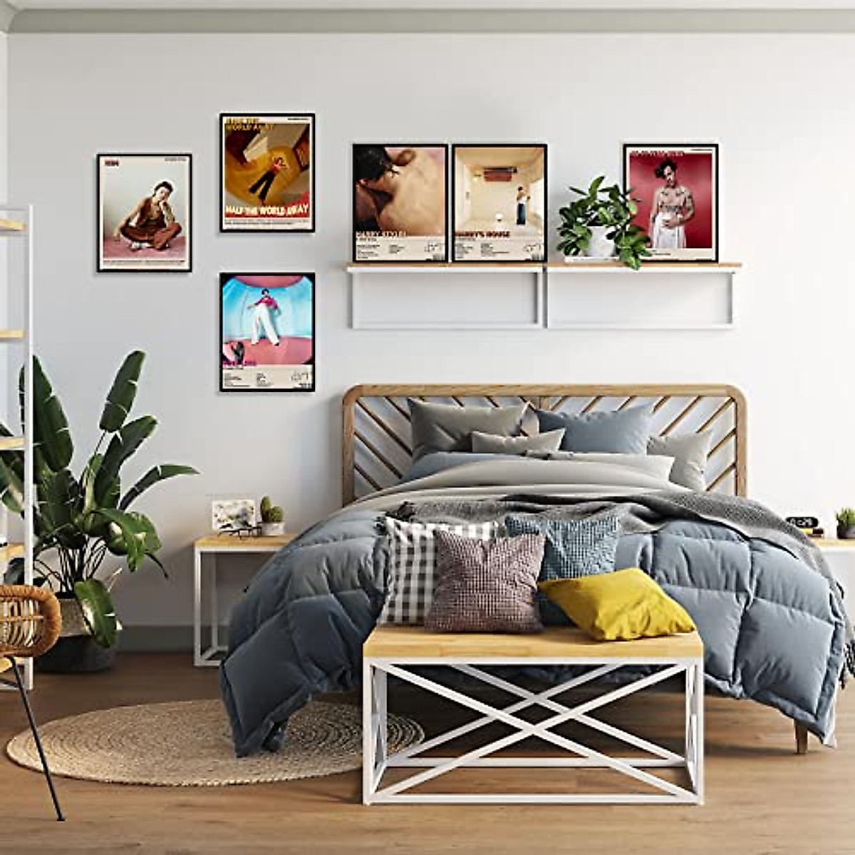 pictures Harry - Styles Posters - Harry's House Music Album Poster Cover Signed Limited Edition Poster Canvas Wall Art Room Aesthetic Decor Set of 6 Frameless 8x10 Inches…