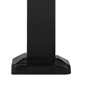 Metty Metal Outdoor Stair Railing, Black Handrails for Outdoor Steps 4 Step Handrail Fits