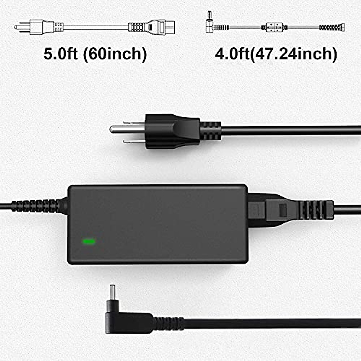 19V 3.42A 65W Replacement Laptop Battery Charger for Acer ChromeBook C720 C720P AC Adapter Power Supply Cord