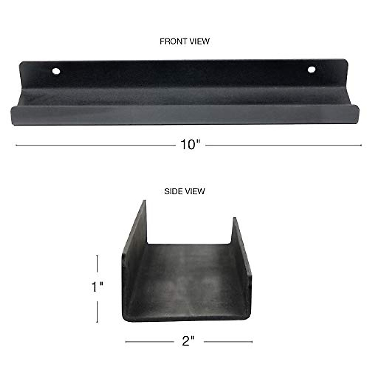 EXCELLO GLOBAL PRODUCTS Metal Record Holder Shelf 4-Pack