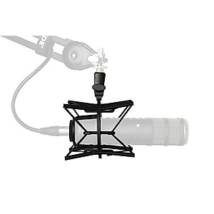 Rode PSM1 Shock Mount for Podcaster, Procaster, PSA1, and DS1 Microphones and Amazon Basics XLR Microphone Cable