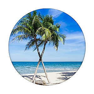 Tropical Pop socket Palm Tree/Leaf Paradise Vacation Beach PopSockets PopGrip: Swappable Grip for Phones & Tablets