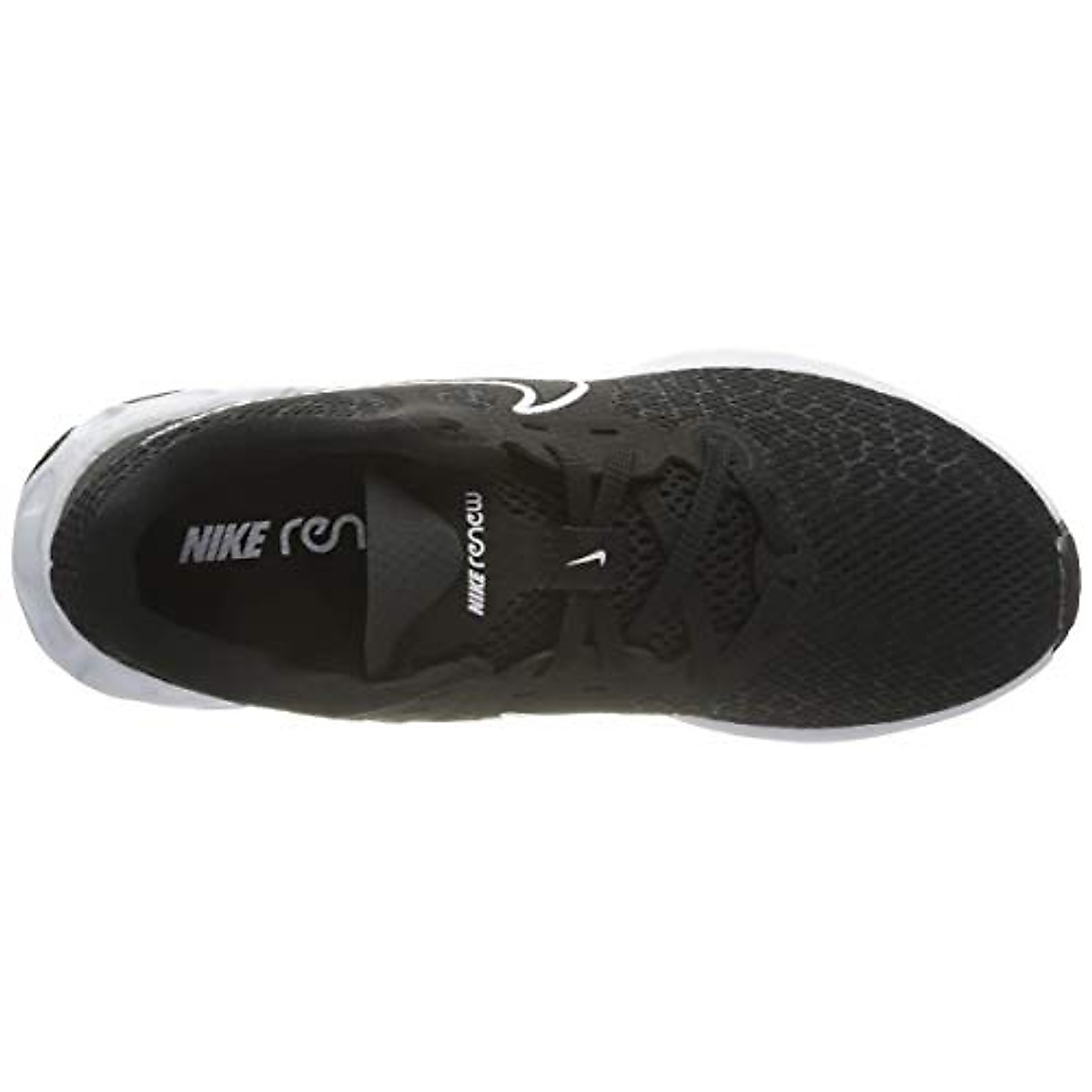 NIKE Women's Running Shoe, Black White Dk Smoke Grey, 6.5