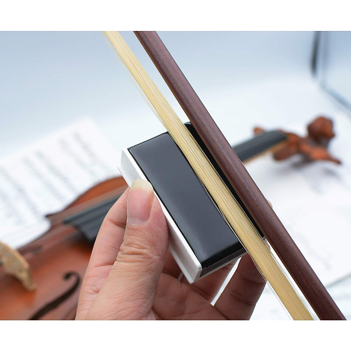 Rosin for Violin Viola Cello bow,2 Pack Dark Black Natural Rosin