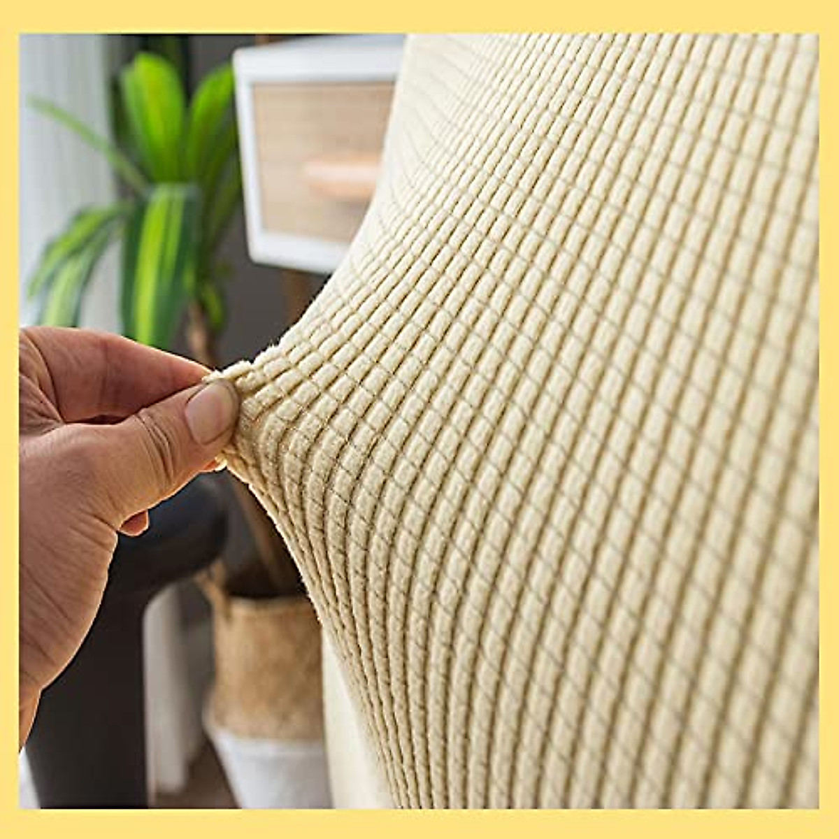 ZHOUZHOU Stretch Sofa Armrest Covers Lengthen Spandex Jacquard Arm Covers for Chairs Sofas Furniture Armrest Protector Set of 2 Recliner Armchair Slipcovers,Light Green