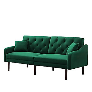ERDAYE 64 inches Modern Loveseat Sofa, Green
