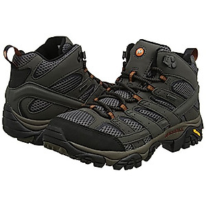 Merrell Men's Moab 2 MID GTX High Rise Hiking Boots, Black/Black, 10