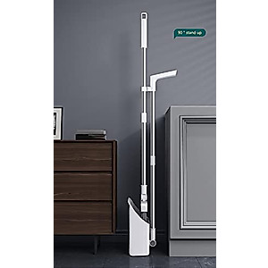 FEMUN,Broom and Dustpan Set,Kitchen Broom,Broom and Dustpan Set Heavy Duty,Cheap Broom,Folding Broom,Broom Set-Applicable to Bedroom, Living Room, Office, Study, Classroom, Bathroom, Dining Room。