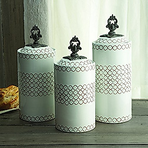 American Atelier Ceramic Canisters (Set of 3), White