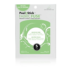 iCraft PeelnStick Fabric Fuse Sheets, 4.25 Inches x 5 Inches