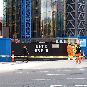 Caution Tape | Black and Yellow | Warning Keep Out | Halloween | Crime Scene Police Tape | Danger Barricade Hazard Construction Tape Roll | Do Not Enter | Flagging | 3 In x 1000 FT | by Teegan Tapes