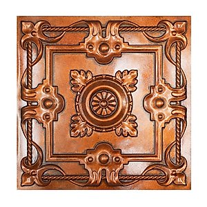 Decorative Ceiling Tiles inc Decorative Distressed Tin Ceiling Tiles for Cafe Club Salon Hotel Store Bar 2'x2' PL29 Archaic copper 10pcs