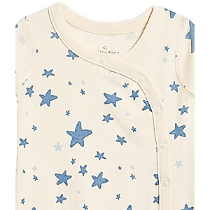 Moon and Back by Hanna Andersson Unisex Babies' Romper Pants, Pack of 2, Light Blue, 0-3 Months