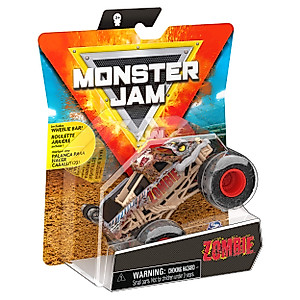 Monster Jam, Official Zombie Monster Truck, Die-Cast Vehicle, Elementals Trucks Series, 1:64 Scale