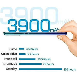 OUKITEL C17pro,Android Unlocked Phone Triple Camera Octa-Core 64GB ROM+4GB RAM 3900 mAh Unlocked Cell Phone 6.35 inch HD+ Display Android 9.0 Pie 4G Smartphone(Ice Blue)