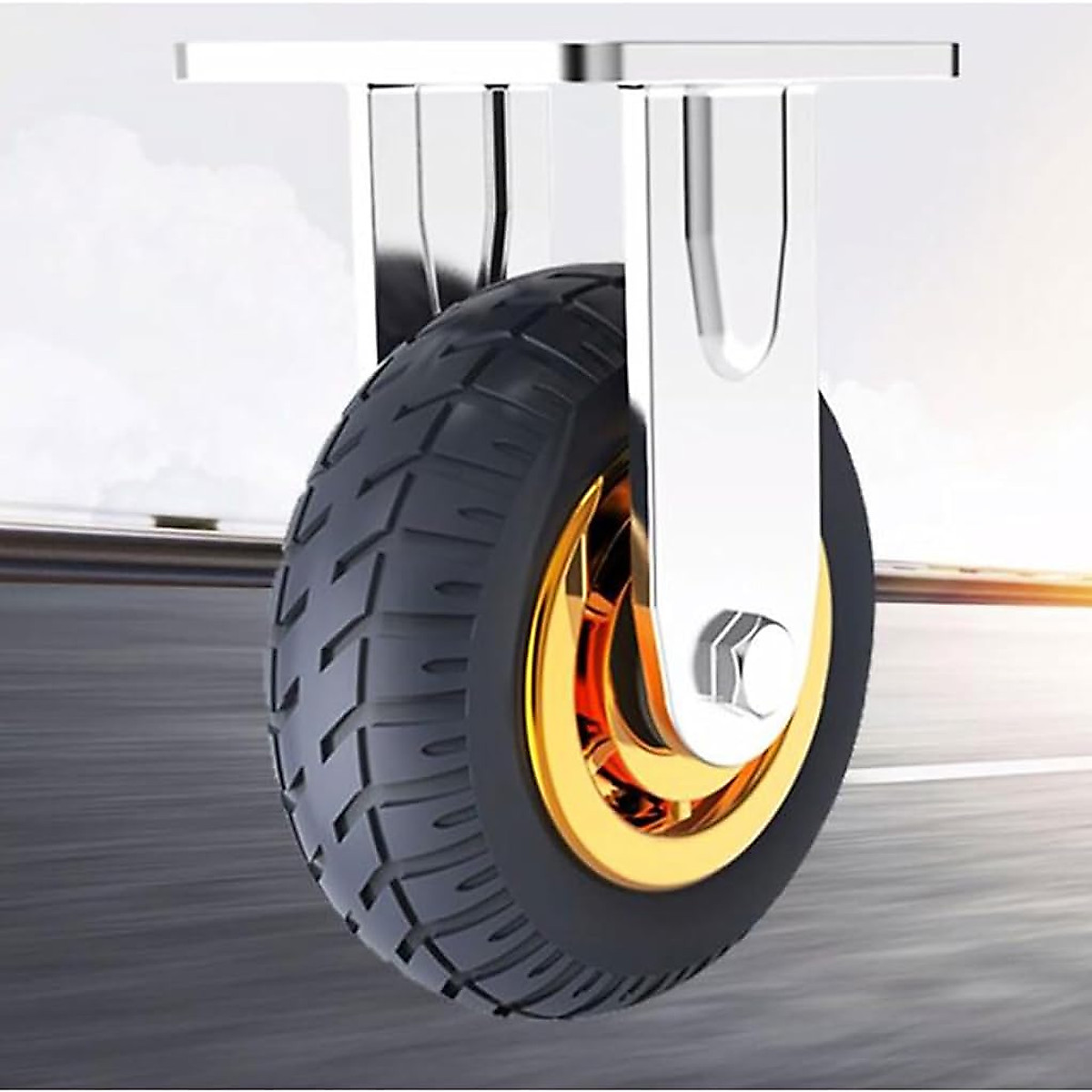 Coolpleasant Platform Trolley,Heavy Duty Folding Trolley with 360° Swivel Wheels and Foldable Ergonomic Handle for Home Office Shop Easy Transportation and Warehouse(Size:60x40cm)