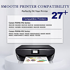 MOOHO Remanufactured 240XL Ink Cartridge Replacement for Canon PG-240XL CL-241XL 240 241 XL 241XL Combo Pack for Pixma MG3520 MG3620 MG3600 TS5120 MG2522 MX472 MX452 MX512 Printer(1 Black,1 Tir-Color)