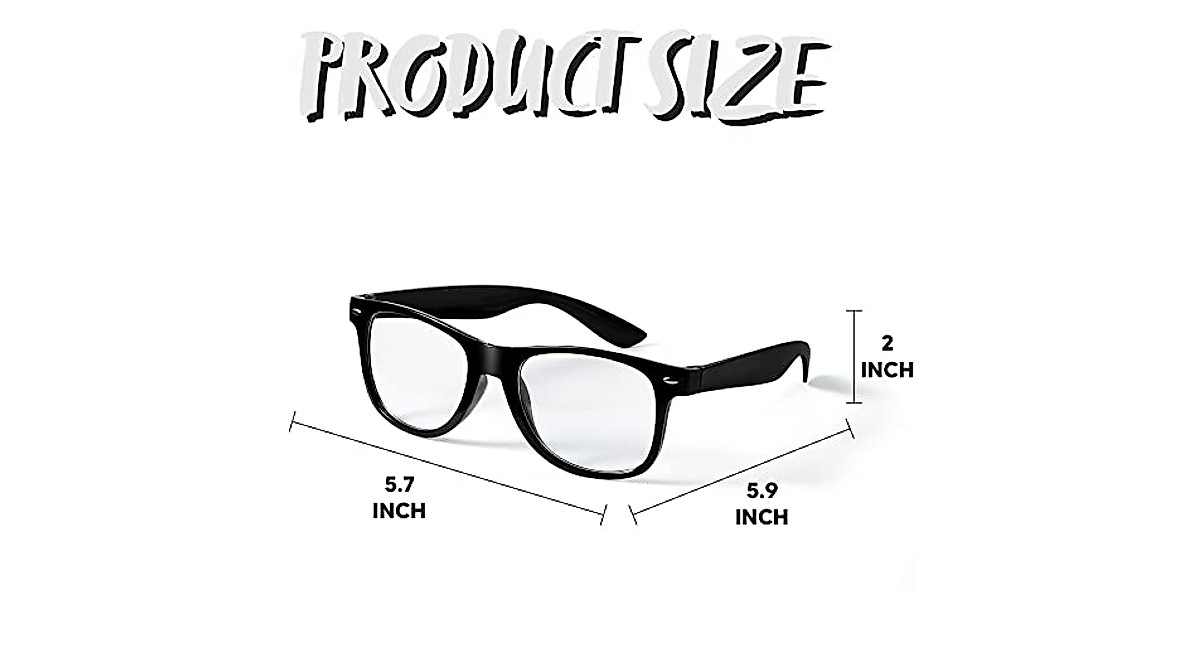 Spooktacular Creations Nerd Costume Glasses for Halloween & Cosplay