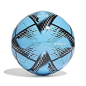 adidas unisex-adult FIFA World Cup Qatar 2022 Al Rihla Club Soccer Ball, Pantone/Black/White, 5