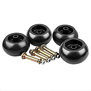 Anti Scalp Deck Wheel Kit Compatible with Bad Boy 022-5234-98 for Toro 1-603299 68-2730 for Kubota K5351-42110 K5371-42110 for Husqvarna 539 10 26-43 for Lawn-Boy 1-603299 68-2730 4 Pack