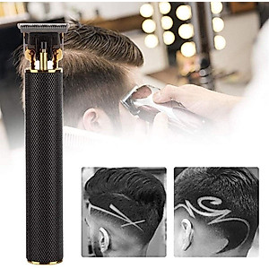 HJJWL Hair Cutting Tool, Professional Self-Service Hair Clippers Detail Trimmer Electric Haircut Kit for Quick Cut for Men Carving Trimming Push White Electric Push