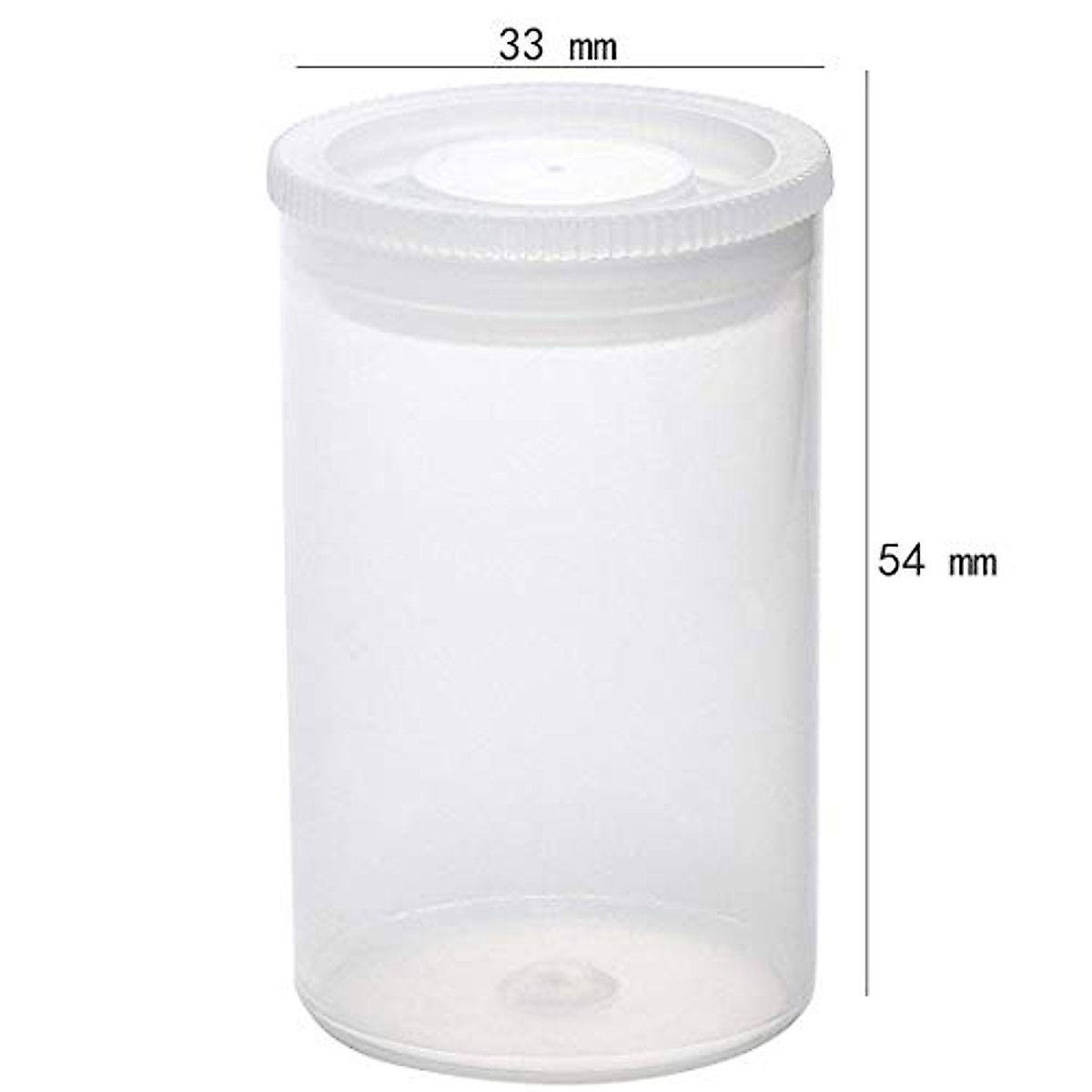 AKIRO Film Canisters with Caps 35 mm Empty Camera Reel Storage Containers Case Plastic Storage 15 Pack Transparent