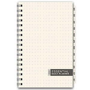 Global Printed Products, 2024 Essential 5"x8" Monthly, Weekly Planner with Tabs - 14 Months (November 2023 Through December 2024) - Professional, Easy-to-Use Frosted Vinyl Covers for Extra Protection