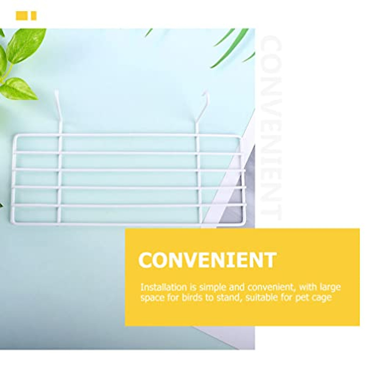 Ipetboom Bird Cage Bird Toys 2pcs Parrot Metal Perch Platform Bird Stand Shelf Parakeet Patio Sundeck for Budgie Cockatiel Conure Cage Accessories Bird Cage Bird Toys