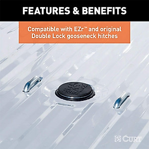 CURT 66165 Replacement Black Rubber Gooseneck Hitch Cover 1.25 inch